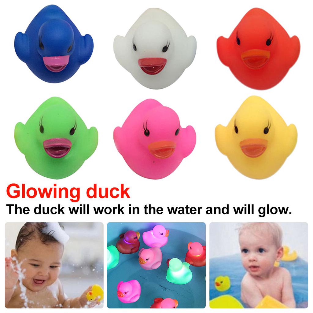 Buy Rubber Duck Bath Flashing Light Toy Ducky Duckie Baby Shower ...