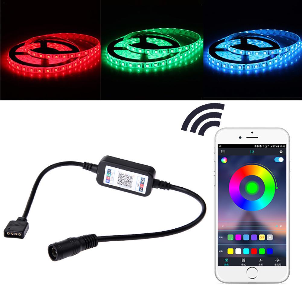 Buy 5V-24V Bluetooth RGB LED Light Controller Mini Wireless Dimmer at ...
