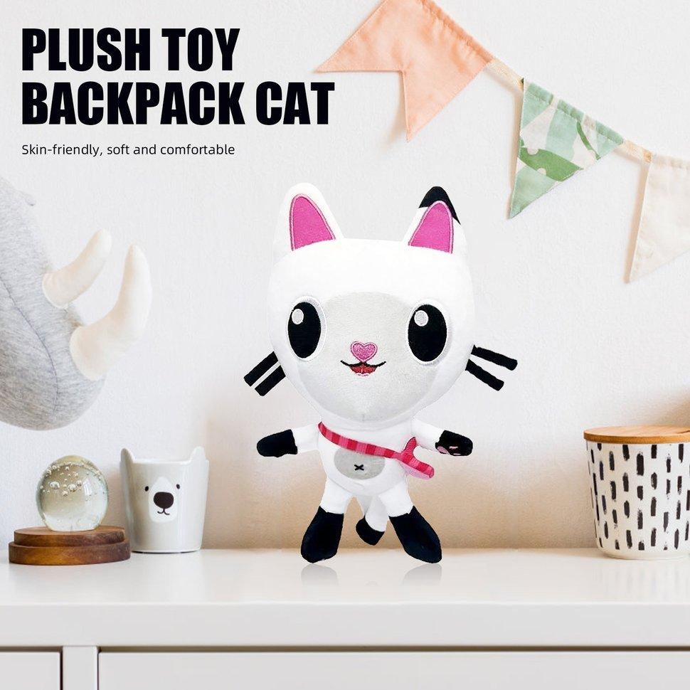 Buy 28CM Backpack Cat Plush Toy Gabby Dollhouse Cartoon Stuffed Doll ...