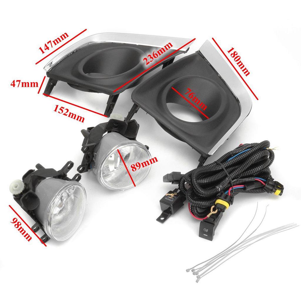 Buy Pair 12v Car Fog Light Assembly for Toyota Corolla/Altis 2014-2016 ...