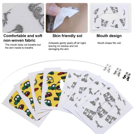 30Pcs Mouth Stickers Effective Congestion Relief Ergonomic Shape Useful ...