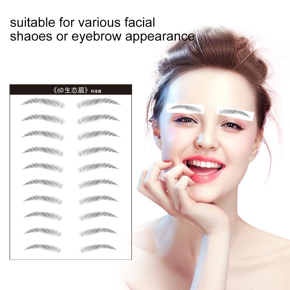 Cheap 1pc 6D Eyebrows Sticker Water Transfer Hair-like Eye Brow Tattoo ...