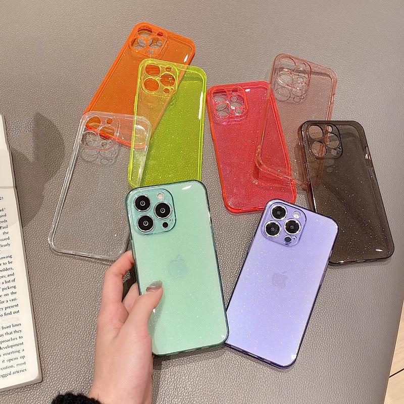 Buy Fashion Fluorescent Color Phone Case For Iphone 13 12 11 Pro Max XR ...