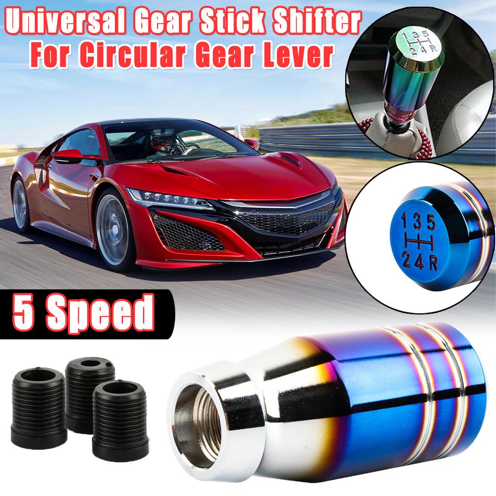 Buy Universal 5 Speed Manual Car Gear Shift Knob Shifter Lever R Manual ...