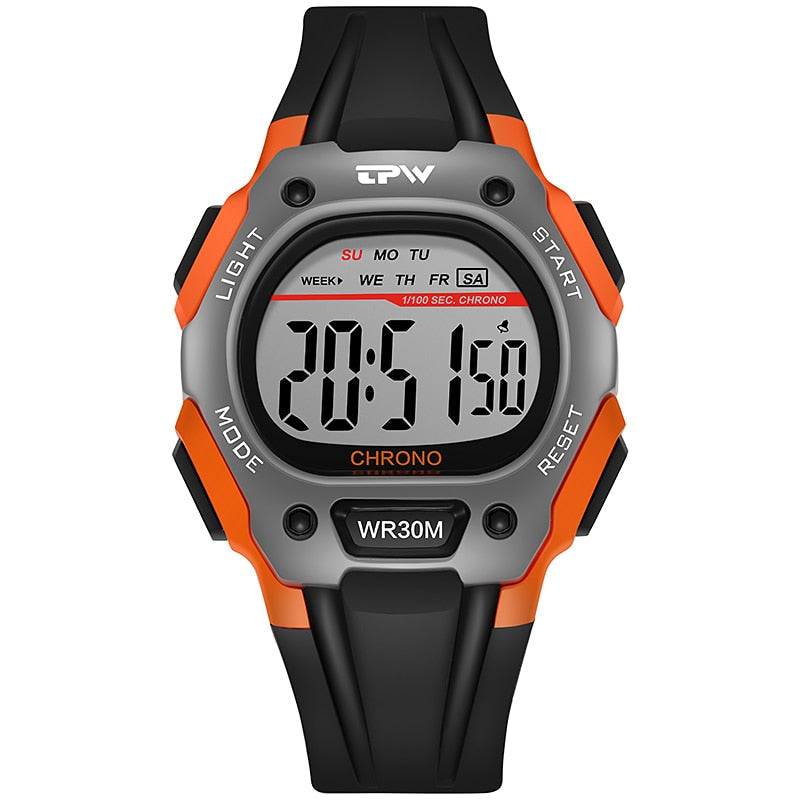 Buy Sport Digital Watch For Women Girl LED Back Light Water Resistent ...