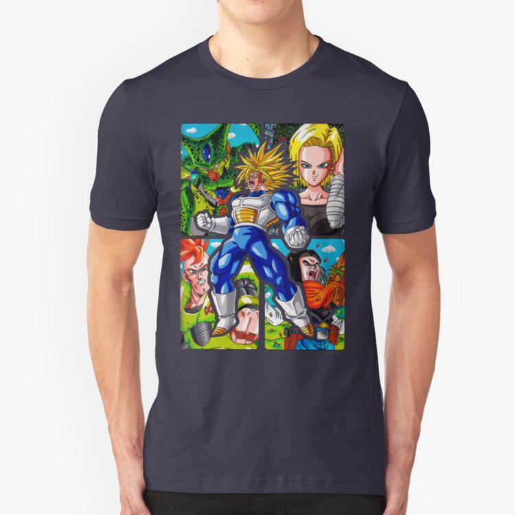 Buy Trunks Destiny Dragon Ball Cotton Black Tees Summer Men T Shirts ...