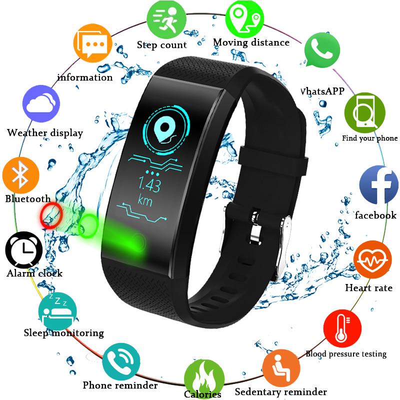 Buy Fitness Bracelet Smart Band Pedometer Bracelet Heart Rate Monitor ...