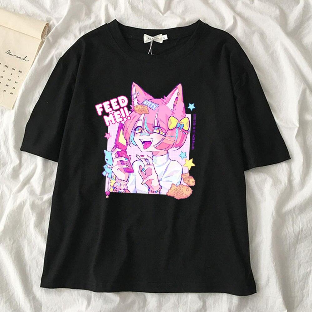 Buy Anime Feed Me Girl Senpai Women 10 Colors T Shirt Gril Summer ...
