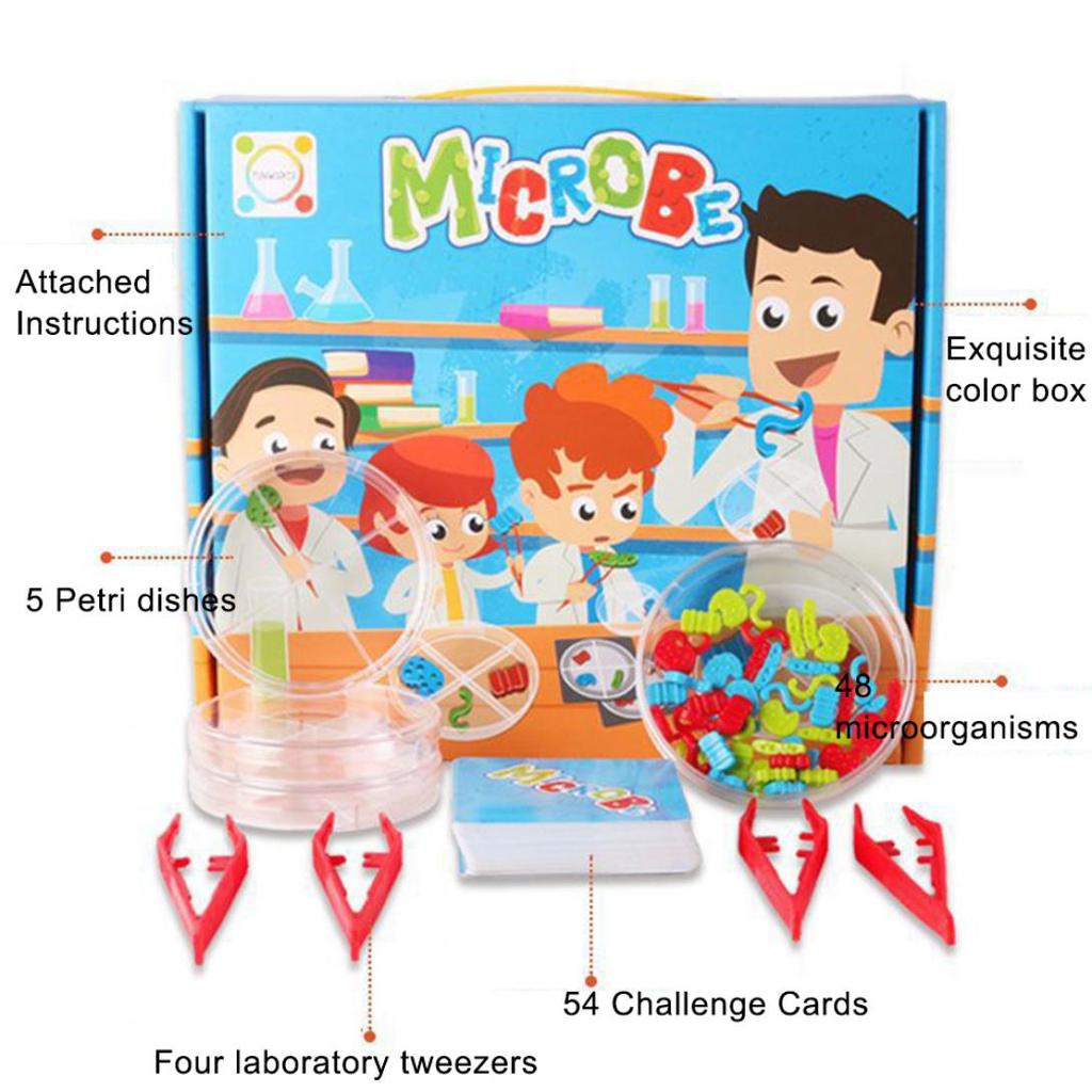 Baby Acc store Kids Pretend Play Science Microbes Lab Experiment ...