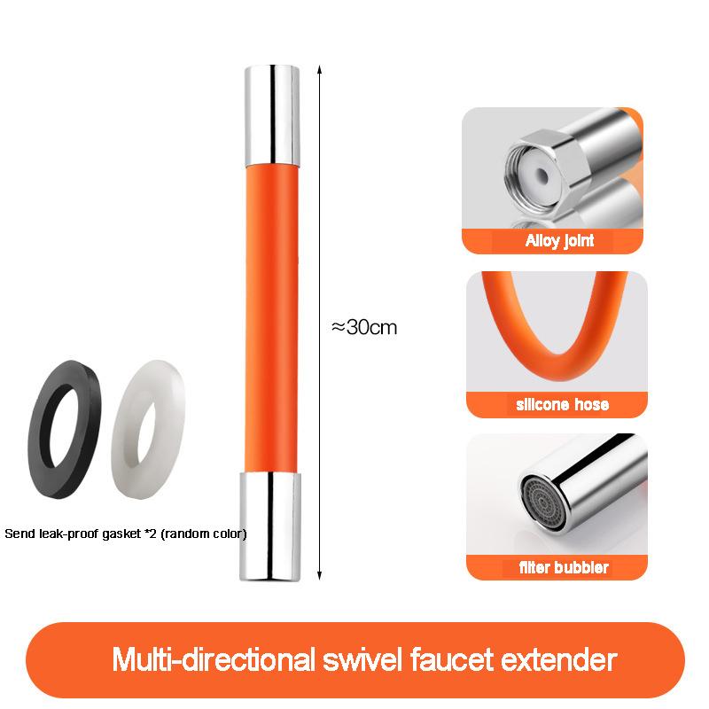 Buy 3 Optional Faucet Extension Hoses Splash-proof Extender Can Be Bent ...