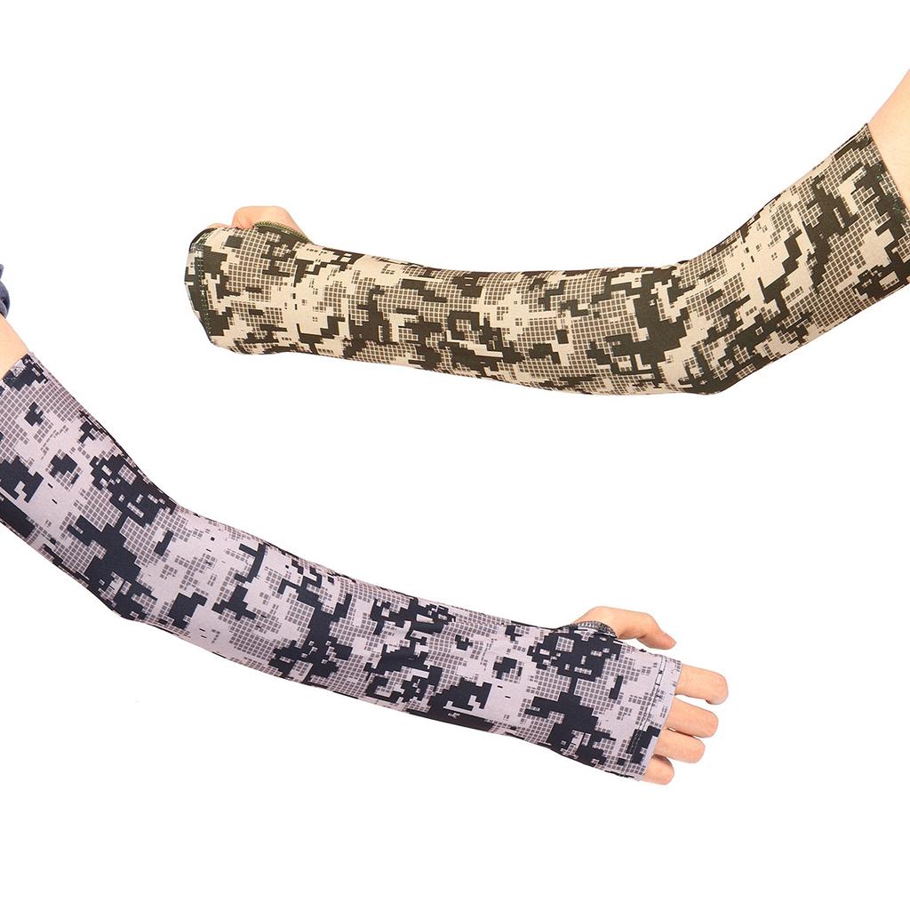 3/2/1 Pair Unisex Sports Camouflage Arm Sleeves Protective Golf ...