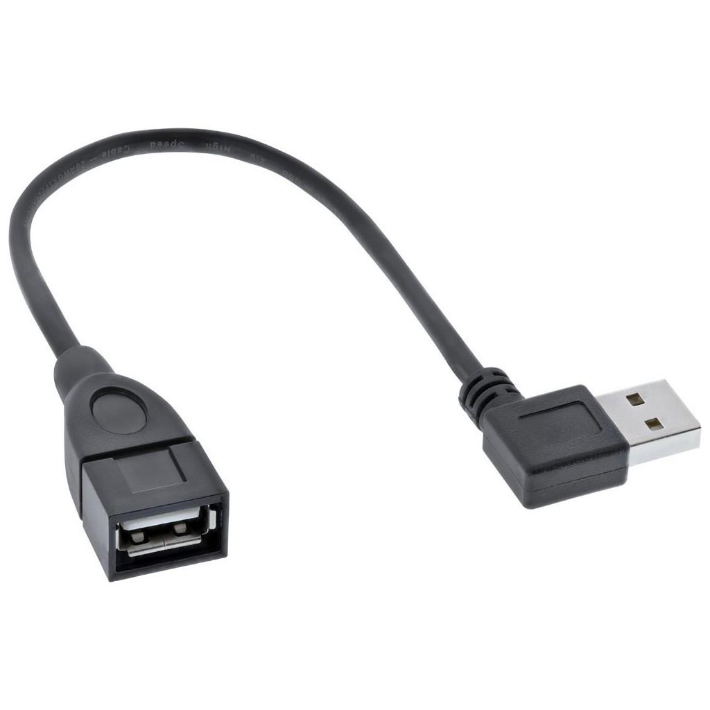 InLine® USB 2.0 Smart Cable coudé + réversible Type A mâle à femelle ...