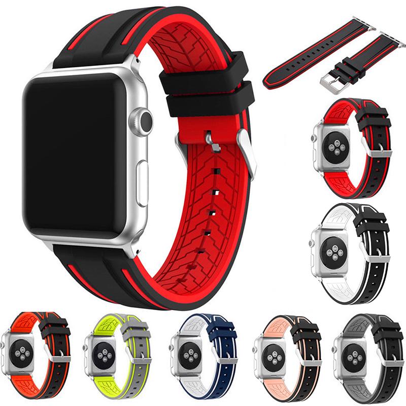 Buy Sports Strap for Apple Watch Band I Watch 4/3/2 42/44mm Gel Wrist ...
