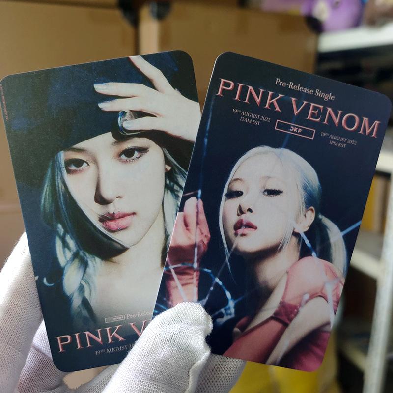 Buy 8PCS Blackpink Pink Venom Lomo Card BP HD Photocard Lisa Jennie ...