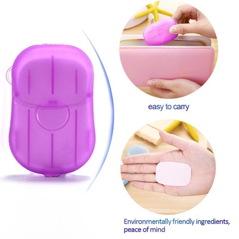 Buy 200Sheets Portable Mini Hand Washing Soap Flakes Outdoor Travel ...