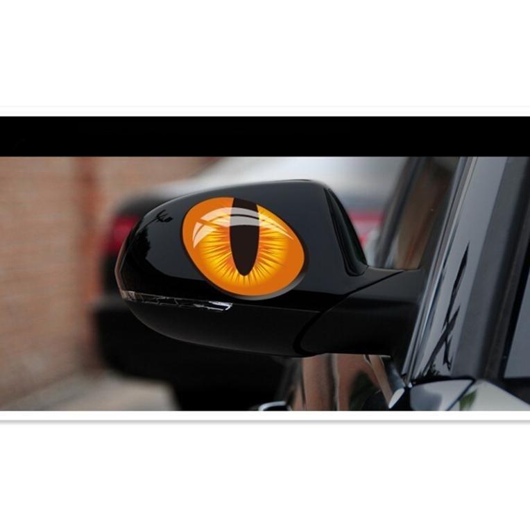 Cheap 1 Pair Three -Dimensional Cats Eye Car Sticker Rearview Mirror ...