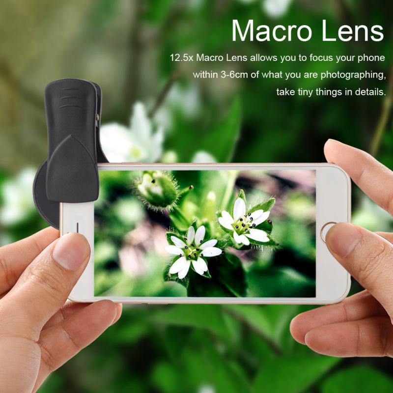 2in1 Lens 0.45x Wide Angle+12.5x Macro Lens General Professional Hd Mobile Phone Special – the ...