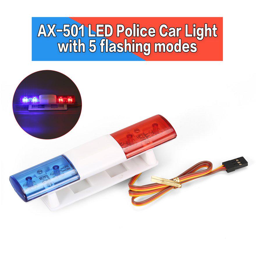 ICOCO AX-501 Multi-function Flashing LED Police RC Car Light Bar for 1/ ...