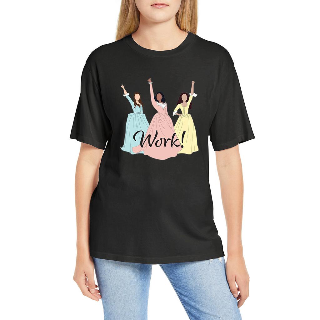 Jklpolq Women Short Sleeve T Shirt Rise Up Work Hamilton Young Scrappy ...