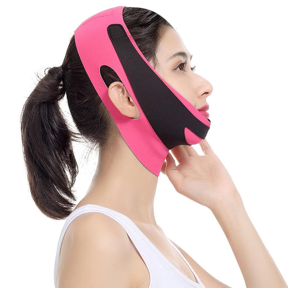 Buy Face Cheek Shaper Elastic Women Face Shaping Belt Slimming Chin Up ...