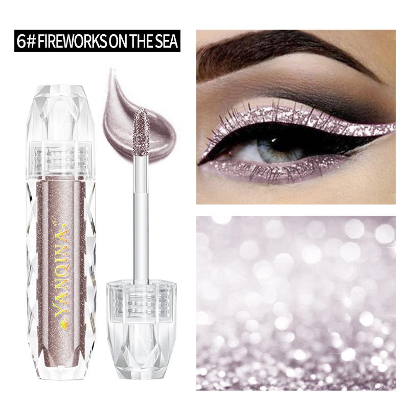 Buy YANQINA Diamond Shining Eyeshadow Liquid Pearl Glitter Powder ...
