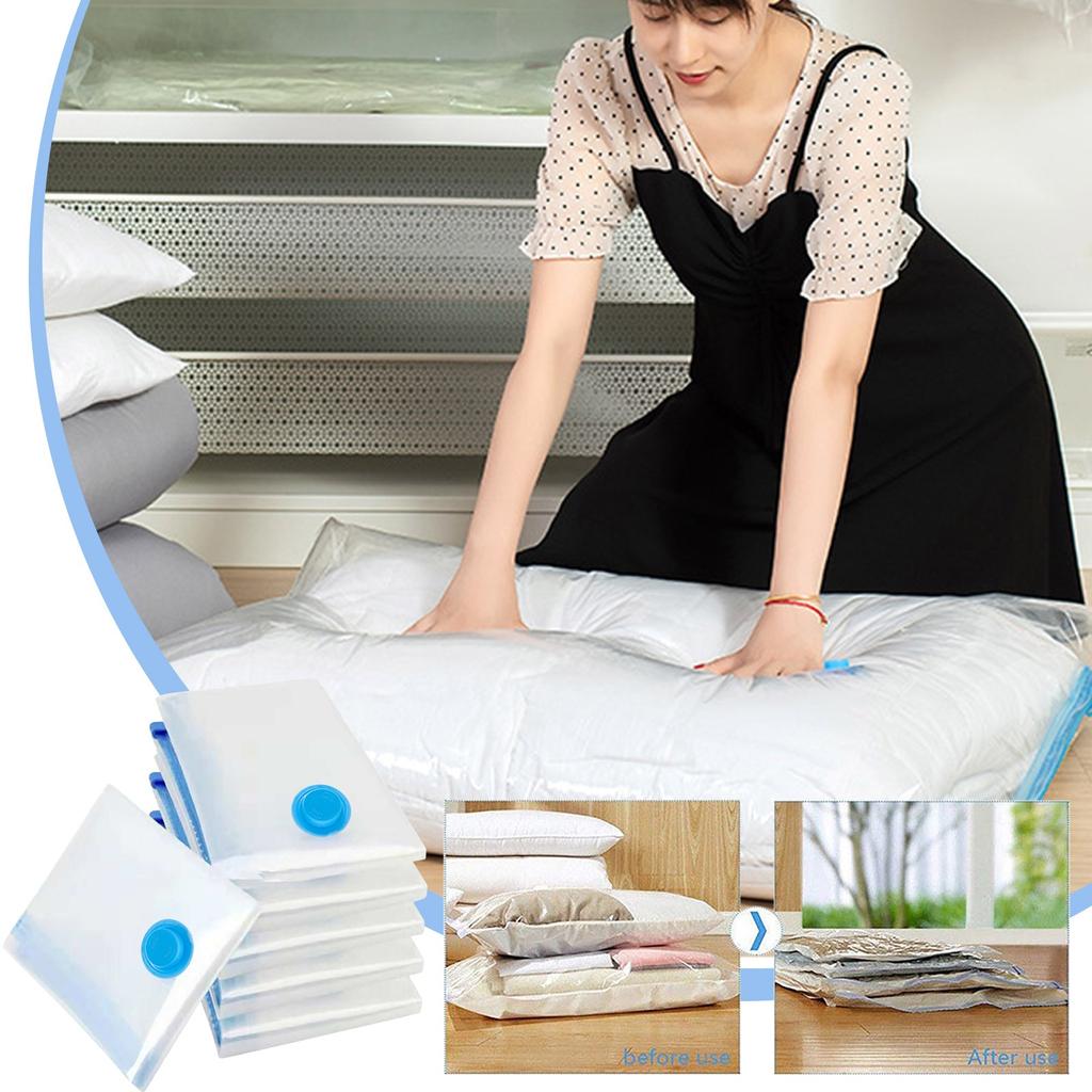 Buy Vacuum Storage Space Saving Bag Compressed Travel Reusable Large ...