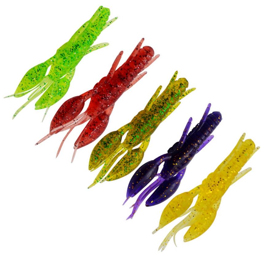 Cheap 5pcs 3.15inch 5 Colors Mixed Artificial Soft Crawfish Lure for ...