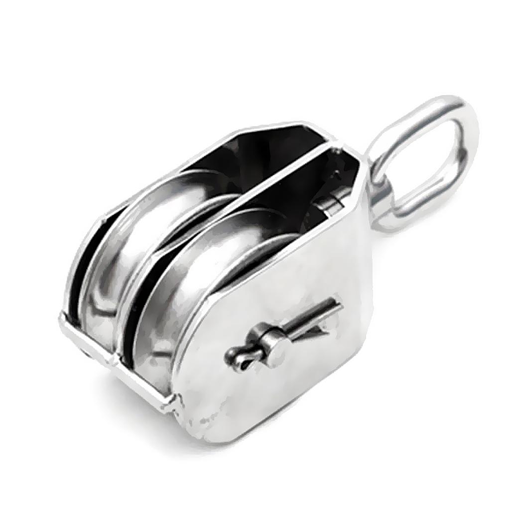 Swivel Double Pulley Sheave Rigging Lift Rope Hanging Lifting Wheel M15 ...