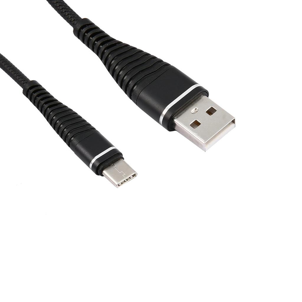 Buy SX USB-C Type C Cable Coiled Spring Type-C Data Sync Charging Cable ...