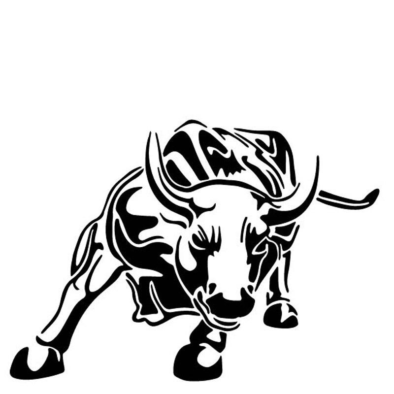 Buy 16.9CM*11.9CM A Strong Bull Car Door Creative Decoration Car ...