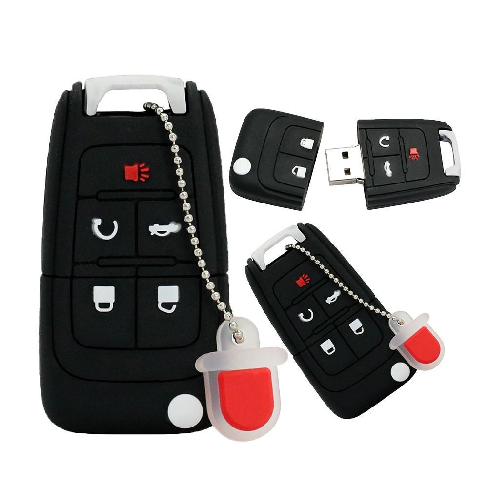 Compre Car Key Silicone USB Flash Drive Pendrive 8/16/32GB Memory Stick ...