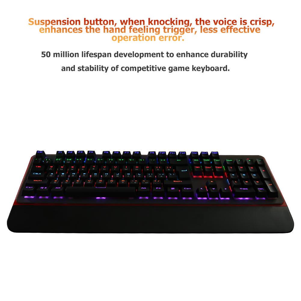 Buy Green Axis Mechanical Gamer Keyboard 12 Color RGB LED Backlit ...