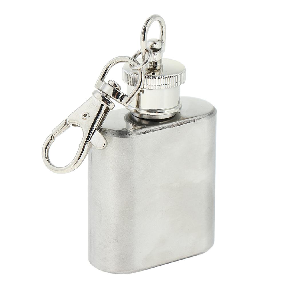 Buy Stainless Steel Liquor Flask with Keyring for Men Women, Portable ...