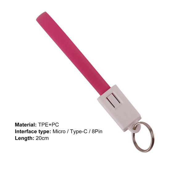 Wear-resistant Charger Cable Useful Hanging Design Mini 8-pin Micro USB ...