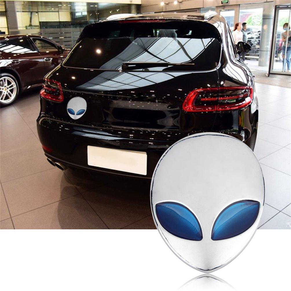 Buy Cool Car Styling 3D 3M Metal Alien Pattern Sticker Car Motorcycle ...