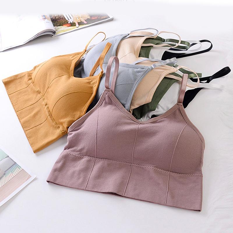 Cheap Running Shockproof Gathering No Steel Ring Bra Sports Underwear ...