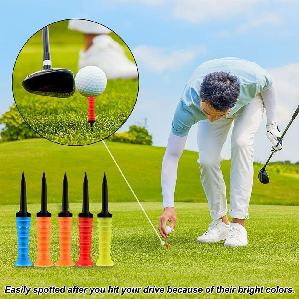 Buy 12Pcs Golf Tees Ball Nail Sporting Training Aids Outdoor Plastic ...