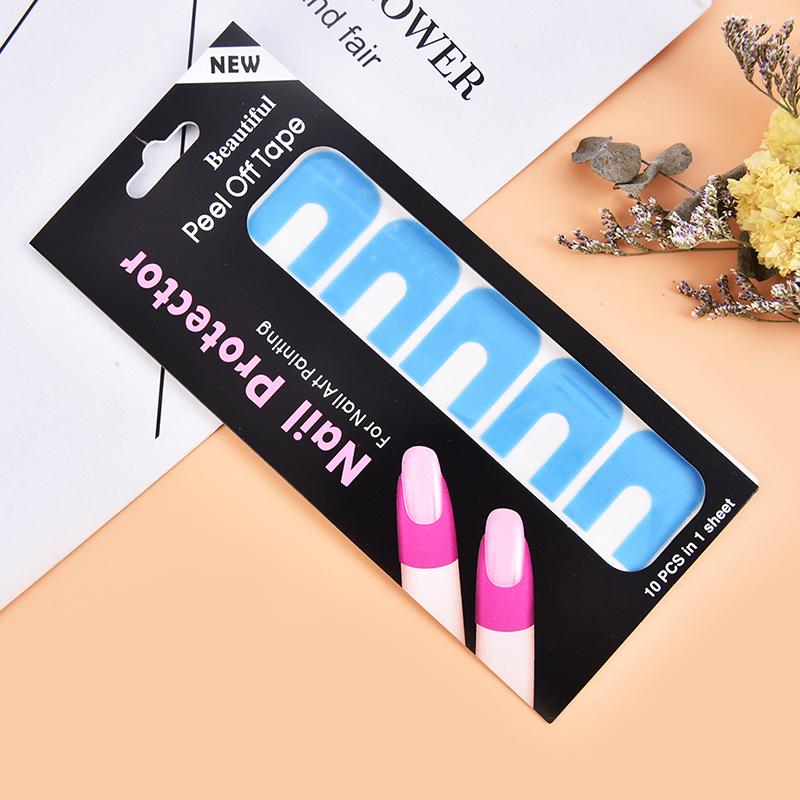 10Pcs/Set U-Shape Nail Spill-Proof Polish Durable Manicure Finger ...