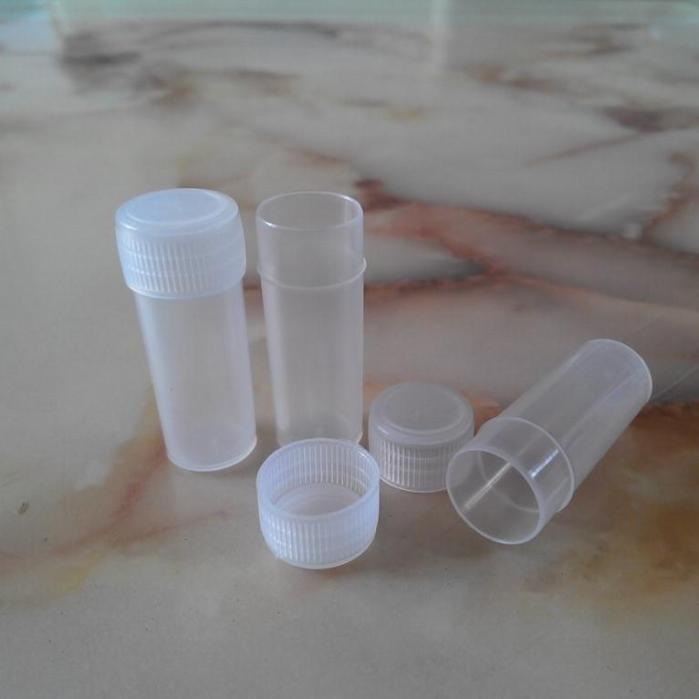 Buy 10pcs Plastic Sample Bottle Test Tube Small Bottles Pill Storage ...