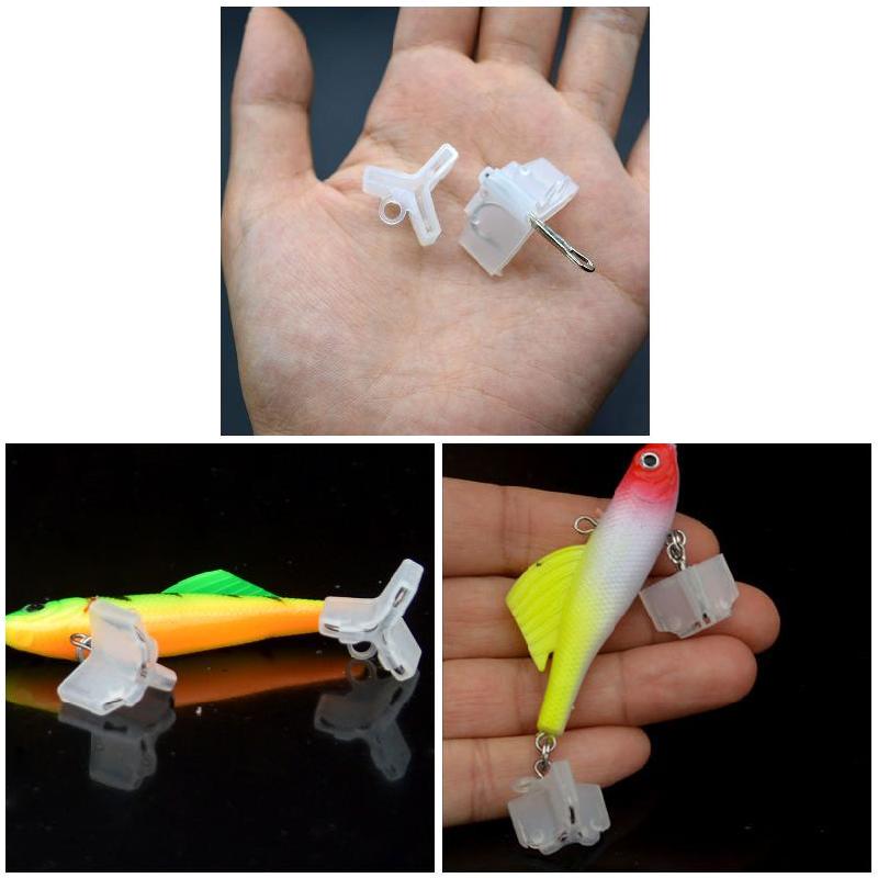 Entertainment Three Case Fishing 50pcs/set Fishhooks Protection Hook ...