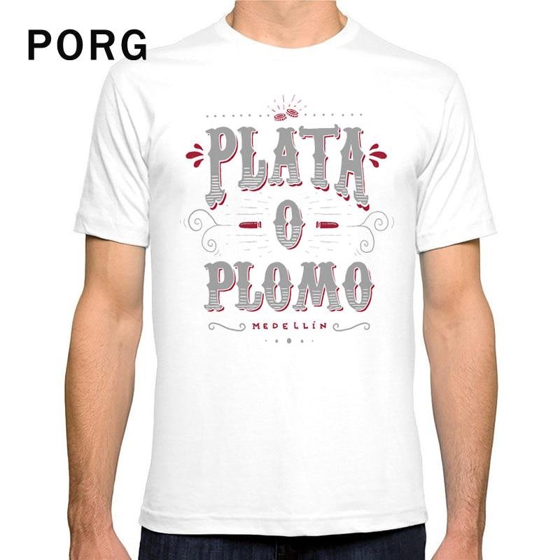 Buy Pablo Escobar Narcos El Patron Tshirt Harajuku Tops Tees for Men ...