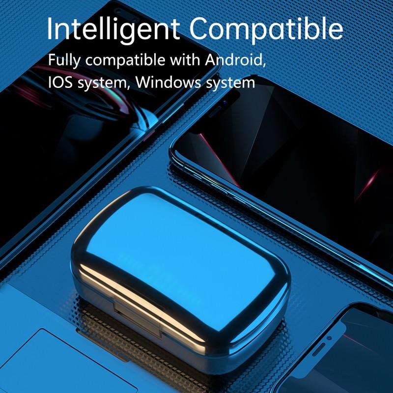 Buy M5 Tws Wireless Headphones 3500mAh Handsfree Bluetooth Headset ...