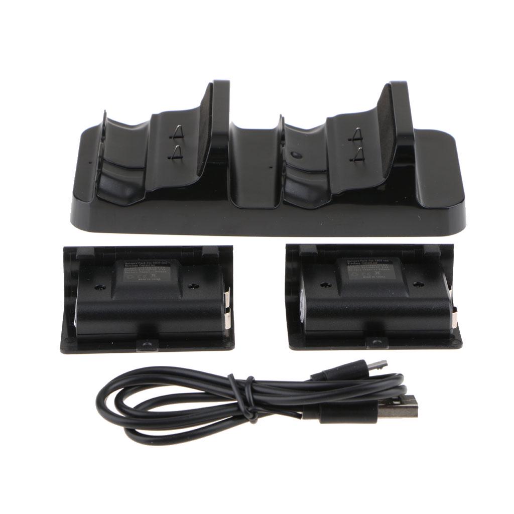 Buy Dual Charging Dock Station Controller Charger W/ 2 Batteries For ...
