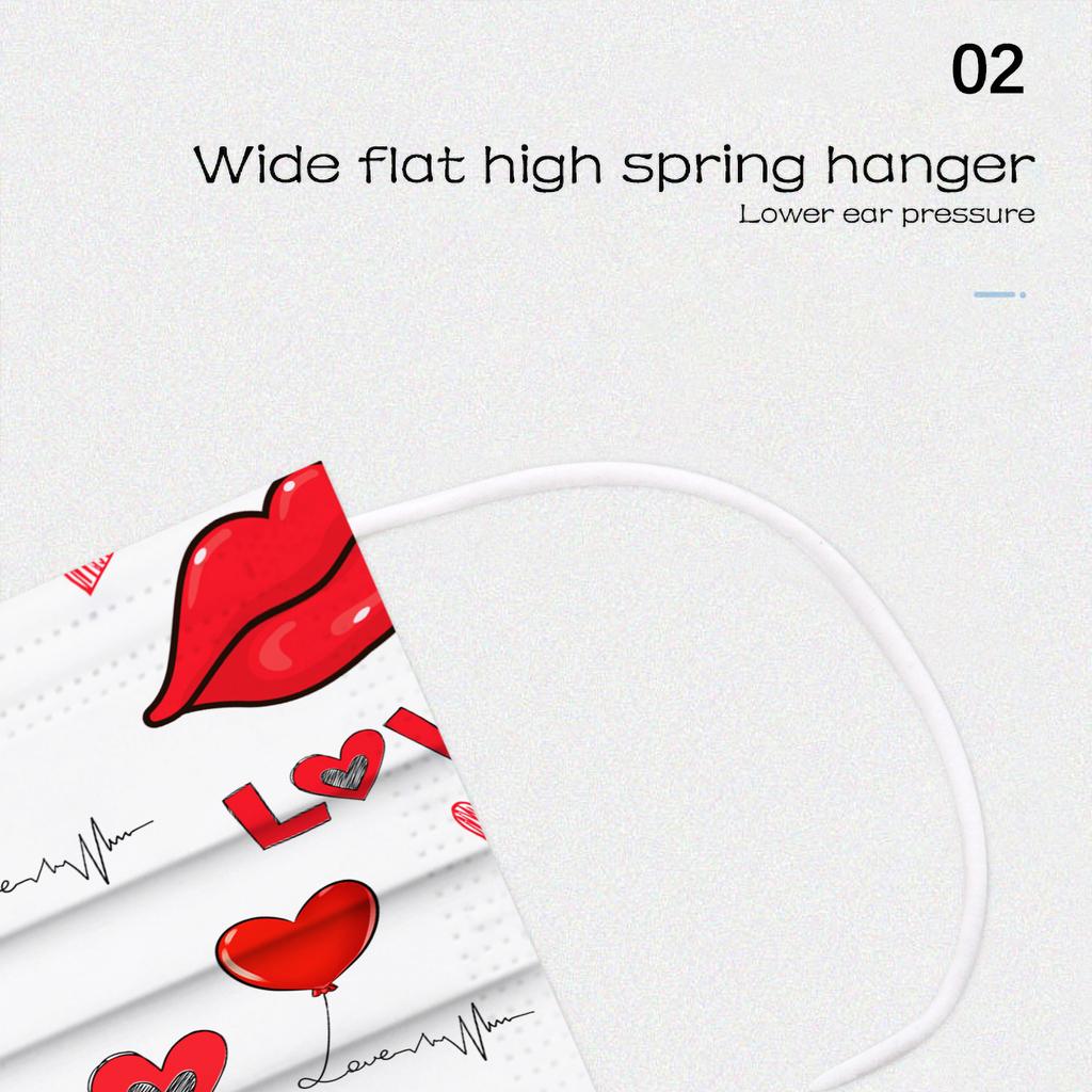 Satın alın Valentine's Day Adult Printing Breathable Disposable Three ...
