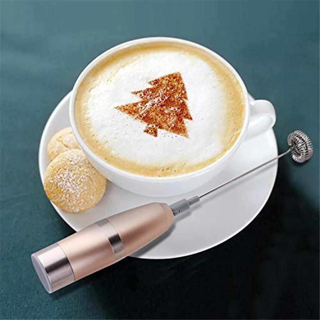 Buy Mini Coffee Agitator Stainless Steel Electric Milk Frother ...