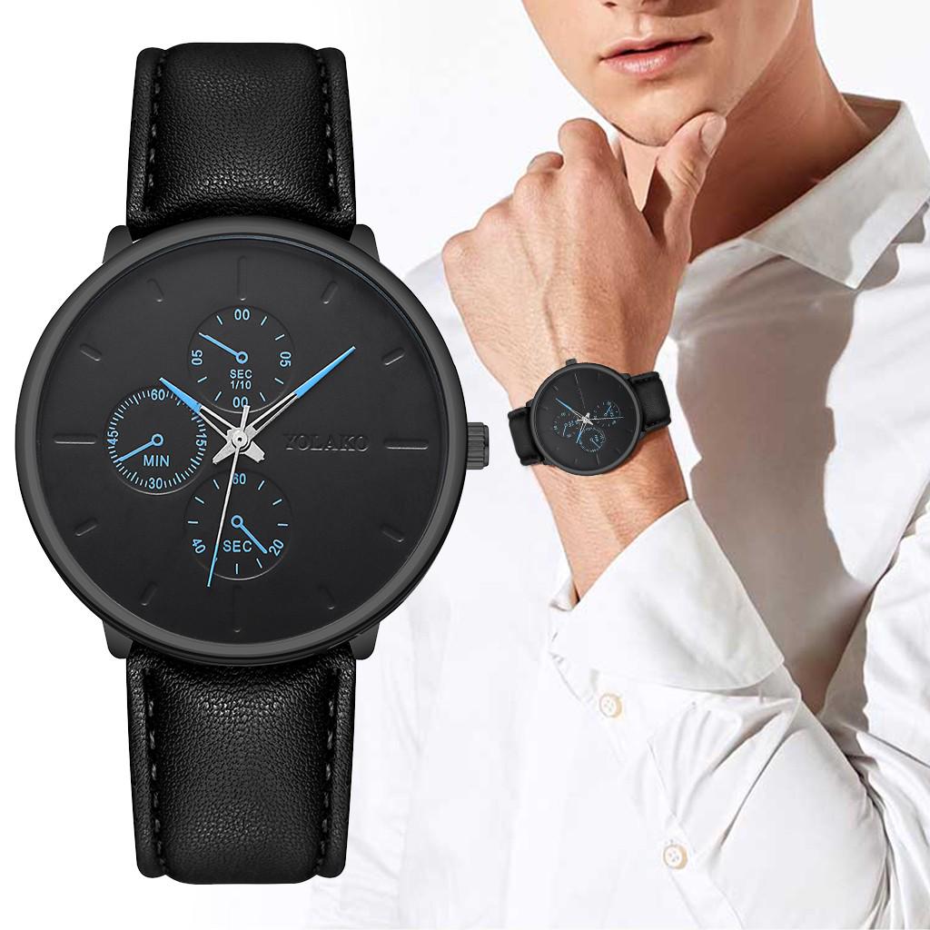 Buy YOLAKO Sleek Minimalist Calendar Leather Mesh Belt Woman Quartz ...