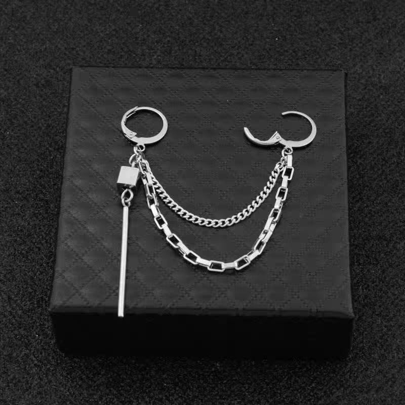 Buy KPOP Jhope Punk Earrings for Men Fashion Earrings Stainless Steel ...