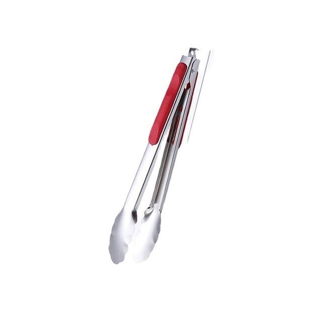 Buy Stainless Steel Tongs Kitchen Cooking Baking Grill Bbq Tongs ...