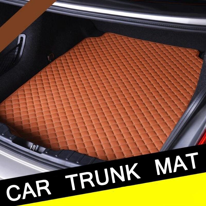 Buy Professional Waterproof Antiskid Car Leather Rear Trunk Mat Protect ...