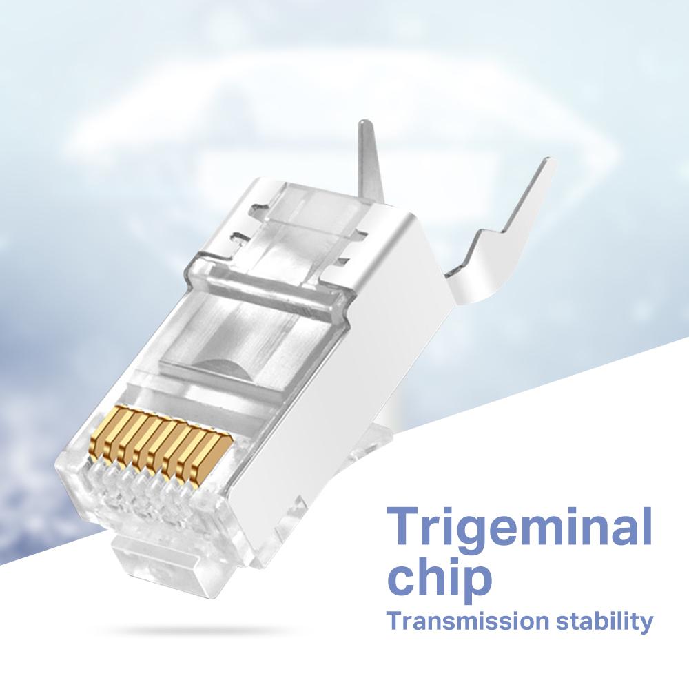 Cheap Net Cable Connector Shielded Ethernet Cable Network Cable Plug ...